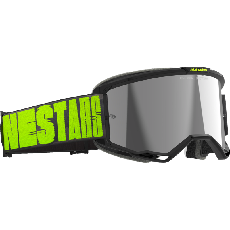 Alpinestars Vision 5 Corp Goggles - Chrome/Fluorescent Yellow Mirror S ...